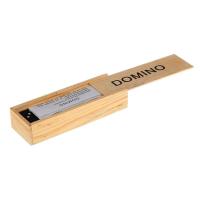 China Travel Game 28Pcs Wooden Domino Blocks Board Early Education for sale