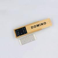 China Travel Game 28Pcs Wooden Domino Blocks Board Early Education for sale