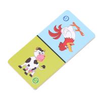 China Solitaire 4cm Domino Cube Puzzle Wooden Dominoes For Toddlers for sale