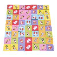 China Solitaire 4cm Domino Cube Puzzle Wooden Dominoes For Toddlers for sale