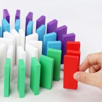China 2cm Automatic Domino Brick Laying Toy Train Puzzle Natural Colored for sale