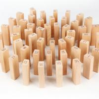 China Digital 51PCS Log Building Blocks Dominos Jenga Blocks for sale