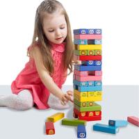 China Tower 12.5cm Automatic Domino Train Domino Wooden Blocks for sale