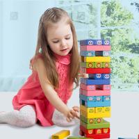 China Tower 12.5cm Automatic Domino Train Domino Wooden Blocks for sale
