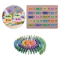 China Mathematics 4.5cm Wooden Domino Blocks Montessori Math Blocks for sale