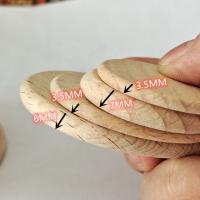 China Tree Bark 5cm Natural Wood Discs Circle Wood Slices Cutouts Ornaments for sale