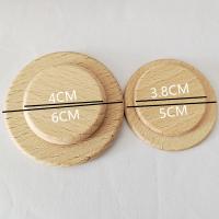 China Tree Bark 5cm Natural Wood Discs Circle Wood Slices Cutouts Ornaments for sale