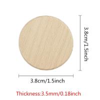 China Tree Bark 5cm Natural Wood Discs Circle Wood Slices Cutouts Ornaments for sale