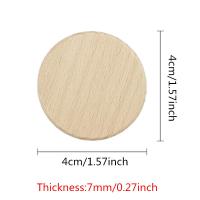 China Tree Bark 5cm Natural Wood Discs Circle Wood Slices Cutouts Ornaments for sale