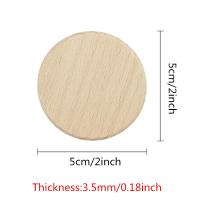 China Tree Bark 5cm Natural Wood Discs Circle Wood Slices Cutouts Ornaments for sale
