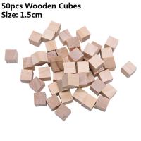 China Tree Pine 1.5cm Unfinished Wood Crafts Wooden Square Blocks for sale