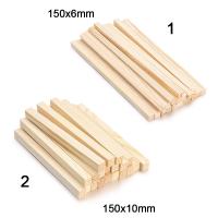 China Counting 30Pcs Unfinished Wood Crafts Square Wooden Rods for sale