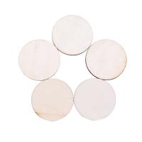 China Blank Painting 10cm Unfinished Wood Crafts Pine Wood Discs for sale