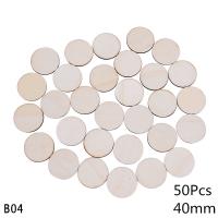 China Blank Painting 10cm Unfinished Wood Crafts Pine Wood Discs for sale