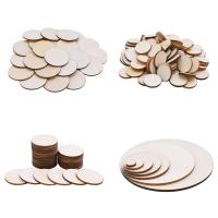 China Blank Painting 10cm Unfinished Wood Crafts Pine Wood Discs for sale