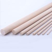 China Polished 4mm Unfinished Wood Crafts Long Round Wooden Sticks for sale