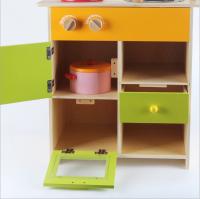 China 69cm Wooden Miniature Kitchen Set 48cm Minnie Mouse Wooden Kitchen for sale