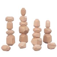 China Montessori Nordic Wooden Stone Stacking Game Creative Wood Toys for sale