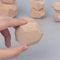 China Montessori Nordic Wooden Stone Stacking Game Creative Wood Toys for sale