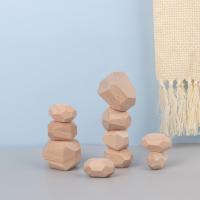 China Montessori Nordic Wooden Stone Stacking Game Creative Wood Toys for sale