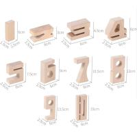 China Balance Jenga Wooden Number Blocks Toys 16cm Jumbo Wooden Building Blocks for sale