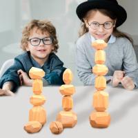China 5cm 36pcs Digital Wooden Blocks Toys Baby Geometric Stacking Blocks for sale
