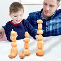 China 5cm 36pcs Digital Wooden Blocks Toys Baby Geometric Stacking Blocks for sale