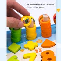 China Math Fishing Educational Wooden Montessori Baby Toys 15cm for sale