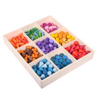 China Montessori 2.5cm Natural Wooden Building Blocks For Toddlers for sale