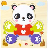 China Montessori Games Baby Toys Animals Traffic Kids 3D Puzzles Wooden Cartoon Cognition Puzzle Toy Matching for sale