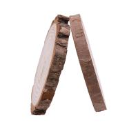 China Bark Log 12cm Unfinished Wood Crafts  Natural Wood Slices for sale