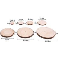 China Bark Log 12cm Unfinished Wood Crafts  Natural Wood Slices for sale