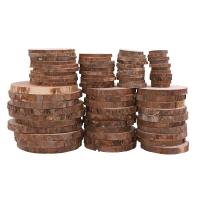 China Bark Log 12cm Unfinished Wood Crafts  Natural Wood Slices for sale