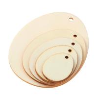 China Chips Hanging 60mm Unfinished Wood Crafts Blank Wooden Blocks for sale