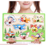 China 15cm Traffic 3d Wooden Block Puzzle Toys Montessori Block Set for sale