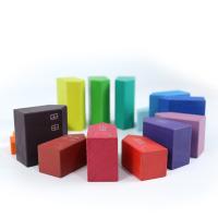 China 22.5cm House Wooden Rainbow Stacker Wooden Story Rainbow Stacking Toy for sale
