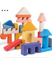 China ISO9001 1001 Night Wooden Rainbow Stacker Toy Beech Rome Grimms for sale