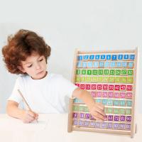 China Nontoxic Table Multiplication Montessori Arithmetic Toy Counting Wooden Blocks for sale