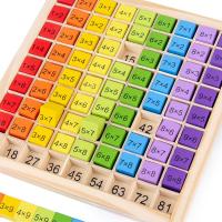 China Montessori 0.59in 99 Number Wooden Math Toy Table Abacus Counting Toy for sale