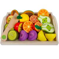 China Montessori 9.5cm Wooden Cutting Fruit Magnetic Vegetable Toy for sale