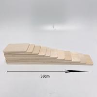 China Rainbow 35.5cm Coloured Wooden Building Blocks Large Baby for sale