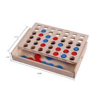 China Row Educational 4cm Wooden Chess Pieces Set Children Birthday Gift for sale