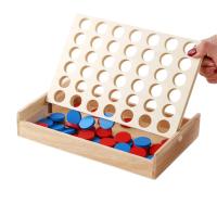 China Row Educational 4cm Wooden Chess Pieces Set Children Birthday Gift for sale