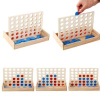 China Row Educational 4cm Wooden Chess Pieces Set Children Birthday Gift for sale