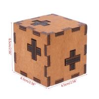 China ISO9001 Wooden Secret Puzzle Box For Kids Brain IQ Test for sale