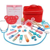 China OEM Portable Kids Simulation Wooden Toy Doctor Kit for sale