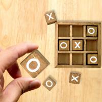 China Educational Parent Child Interaction Wooden XO Game for sale