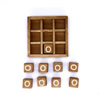 China Educational Parent Child Interaction Wooden XO Game for sale