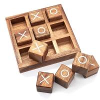 China Educational Parent Child Interaction Wooden XO Game for sale