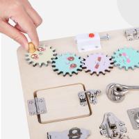 China Kindergarten Wooden Montessori Busy Board ISO9001 for sale
